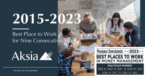 Aksia P&I’s Best Places to Work Award - Aksia